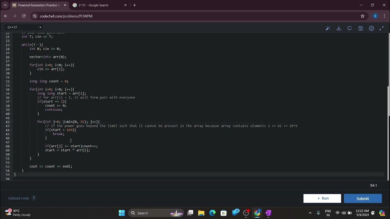 Codechef Starters 133 | Powered Parameters | Intuitive Solution | Step ...