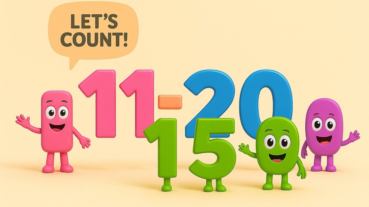 Numbers 11–20 Song for Kids | Let’s Count Together! - YouTube