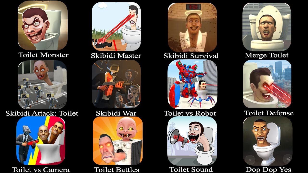 NEW Skibidi Toilet,Toilet Monster,Skibidi Master,Skibidi Attack Toilet ...