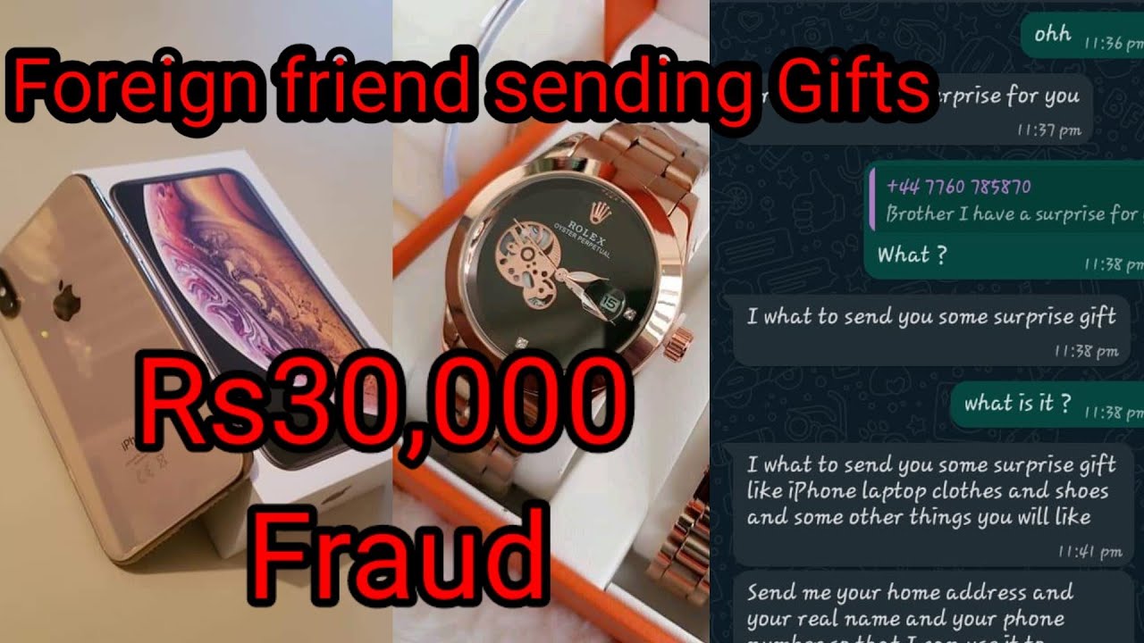 CUSTOMS FRAUD. Foreign friend gift fraud in India. Rs30000 fraud ...