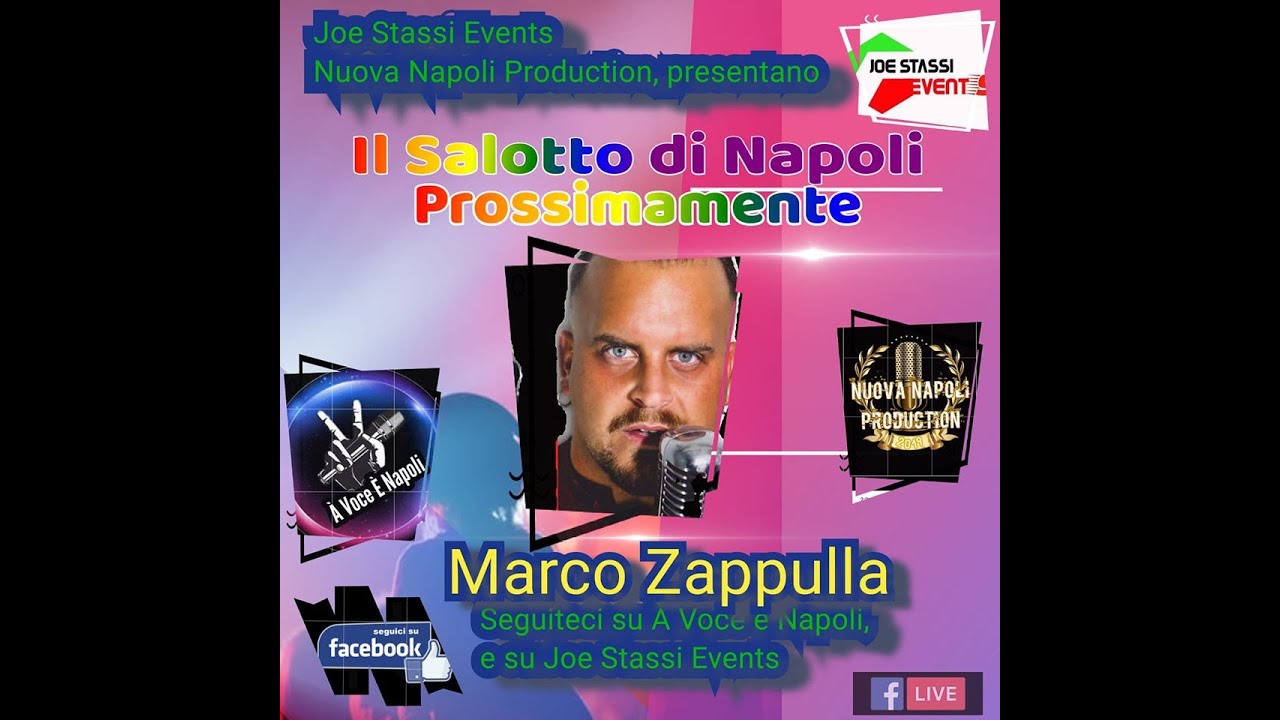 Marco Zappulla al "Salotto di Napoli" un progetto di Joe Stassi Events ...