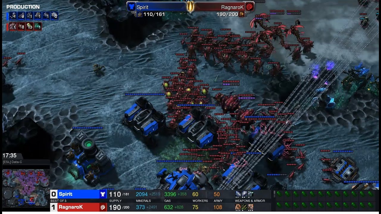 Starcraft II DreamHack Masters 2022 Valencia Jul1 RagnaroK(Z) v Spirit ...