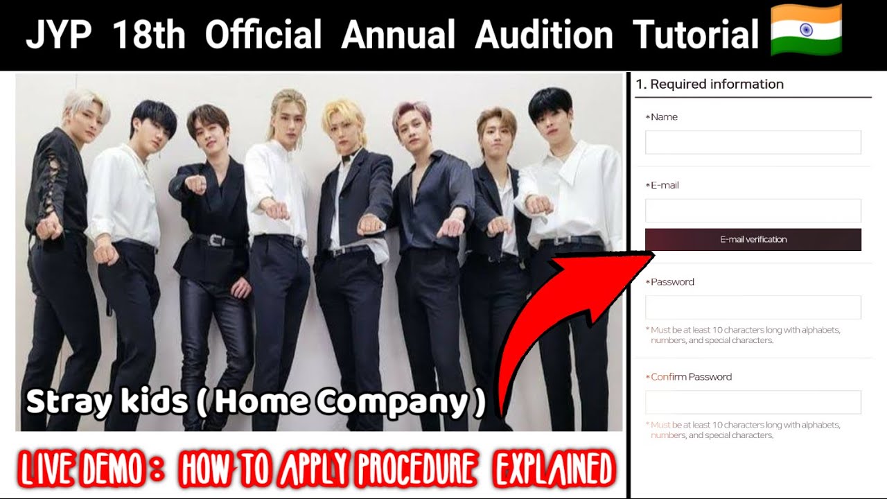 How To Apply in 2023 JYP 18th Official Annual Audition tutorial ...
