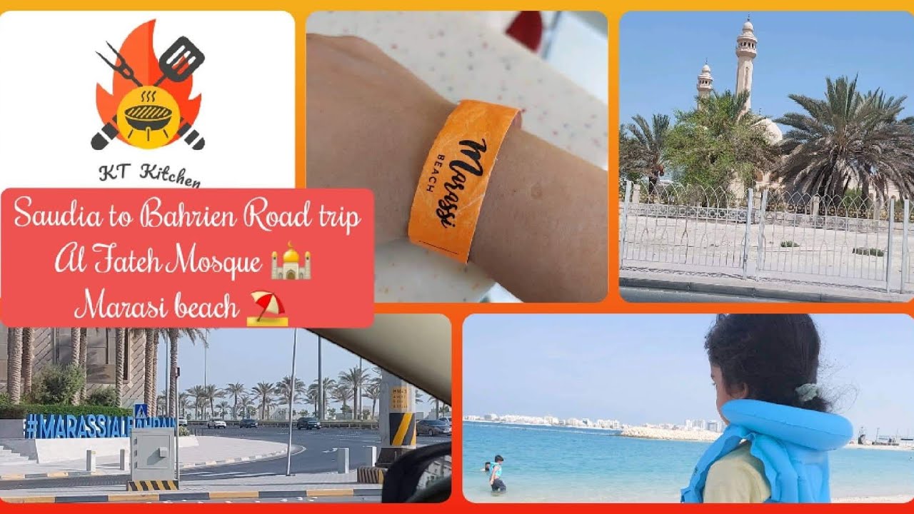 Marasi beach & Al Fateh Mosque visit,road trip Bahrain - YouTube