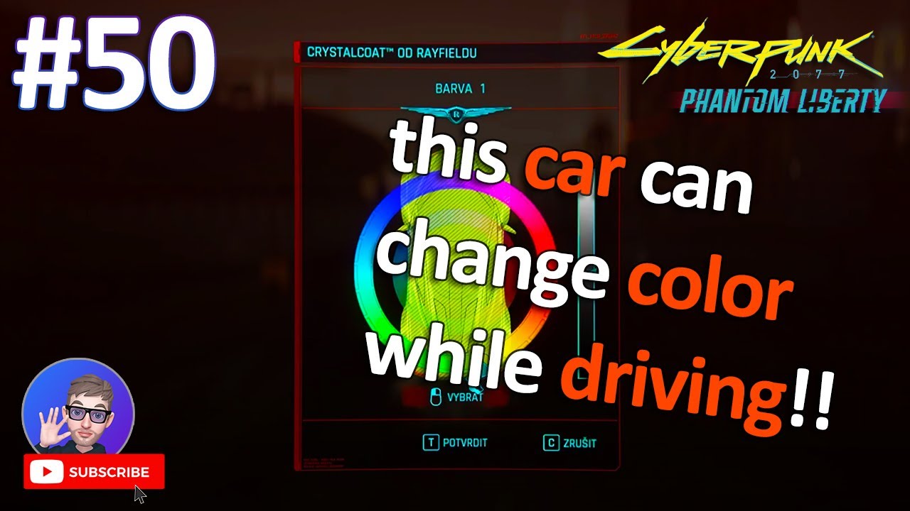 Car that can Change its Color while Driving 😯😯 | Cyberpunk 2077 Phantom ...