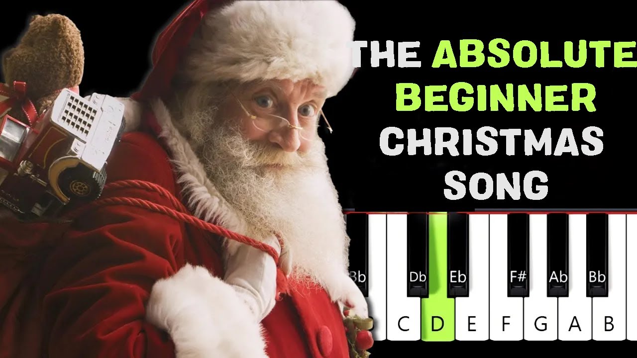 SANTA BABY The EASIEST Song for CHRISTMAS ( for ABSOLUTE BEGINNER PIANO ...