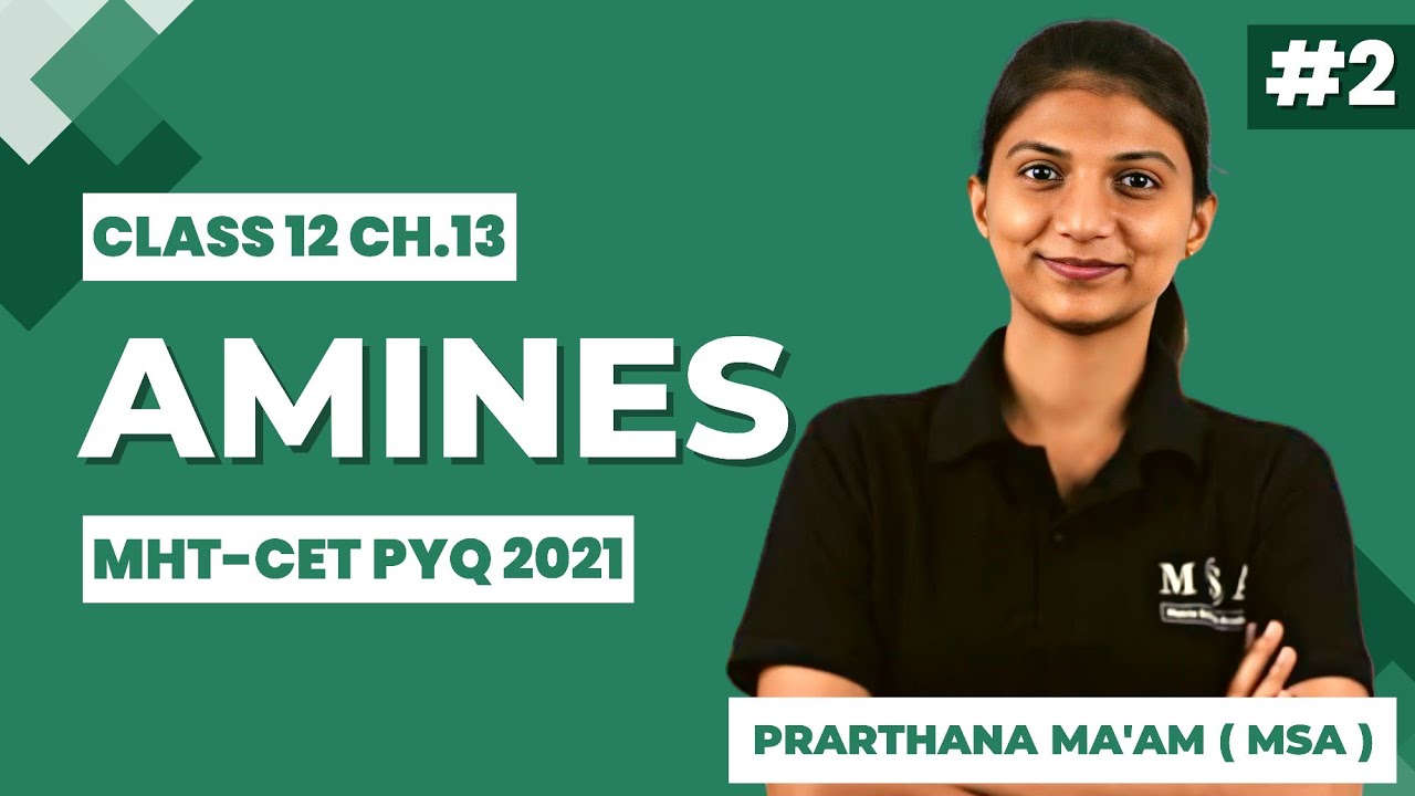 AMINES | MHT-CET PYQ 2021 CHEMISTRY | IMPULSE BATCH - YouTube