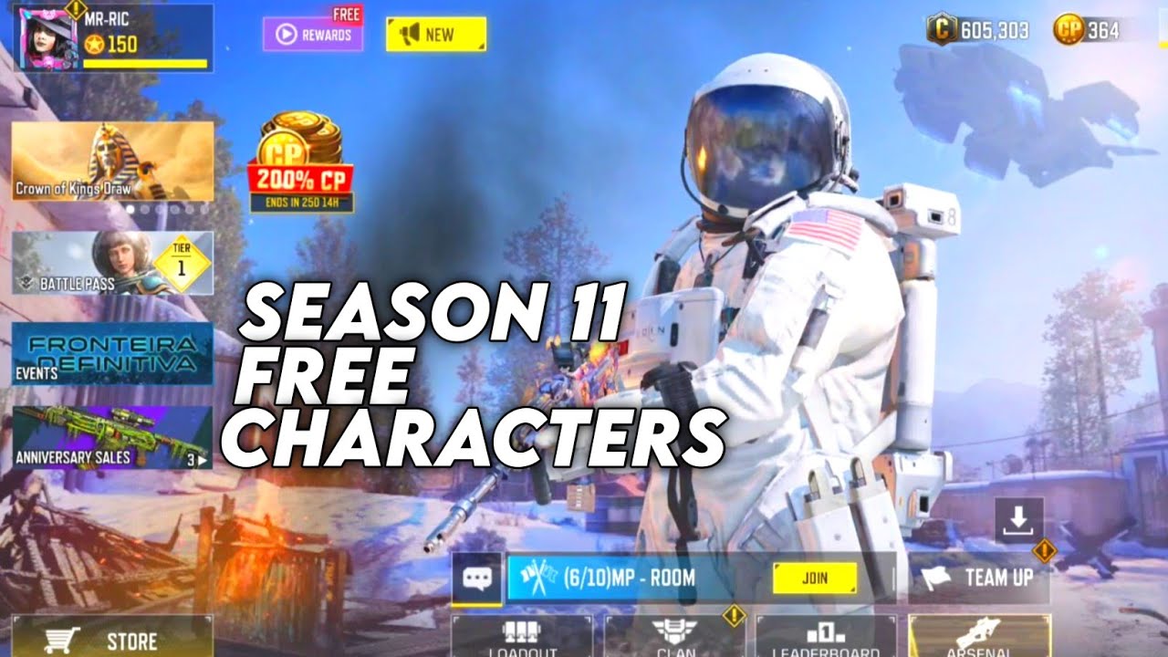 CODM SEASON 11 S11 ALL FREE CHARACTERS - YouTube