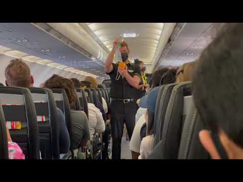 How American Flight Attendant shows the Safety Demonstration - YouTube
