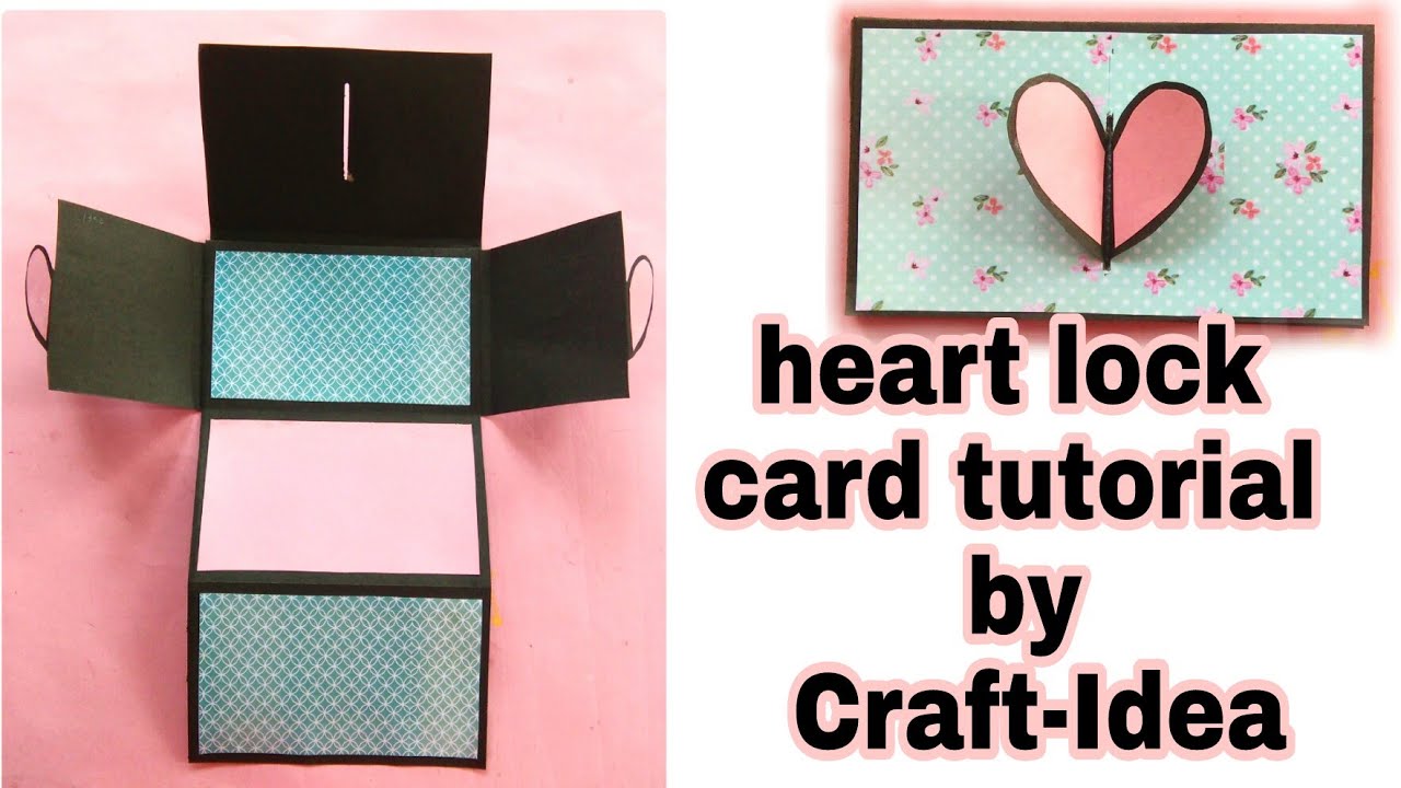 DIY heart lock card making ideas | card for scrapbook | #papercard ...
