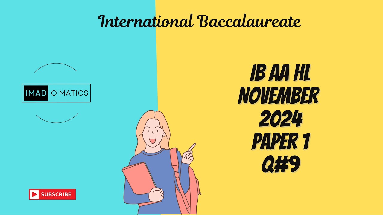 IB MATH AA HL P1 | NOV 2024 | Q9 | Trigonometry | International ...
