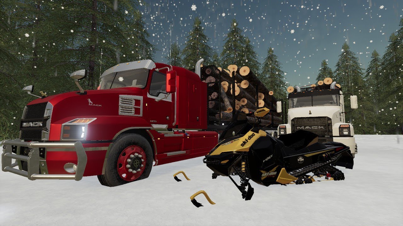 FS19 MODS - LOGGING IN A BLIZZARD - MULTIPLAYER - FARMING SIMULATOR 19 ...