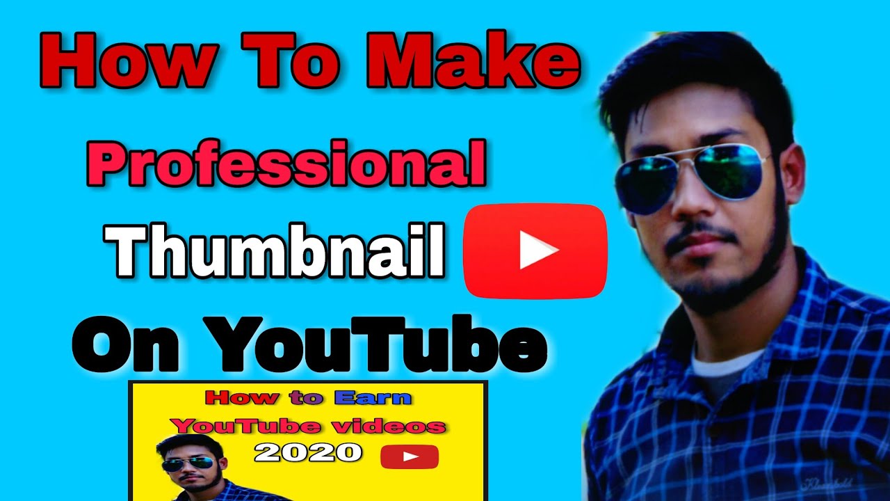 How To Make Professional Thumbnail On Youtube 2020 ll Make Full HD ...
