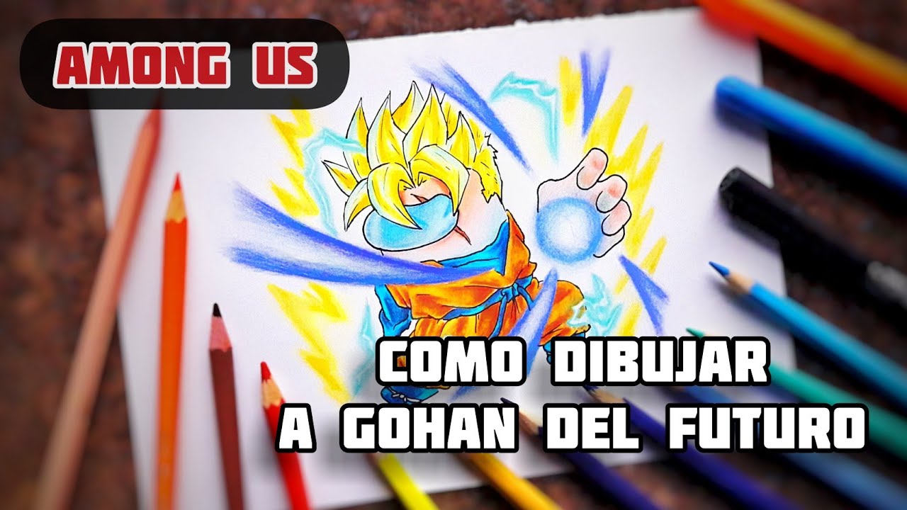 Como Dibujar a Gohan del Futuro SSJ en AMONG US/ Draw skin Gohan Among ...