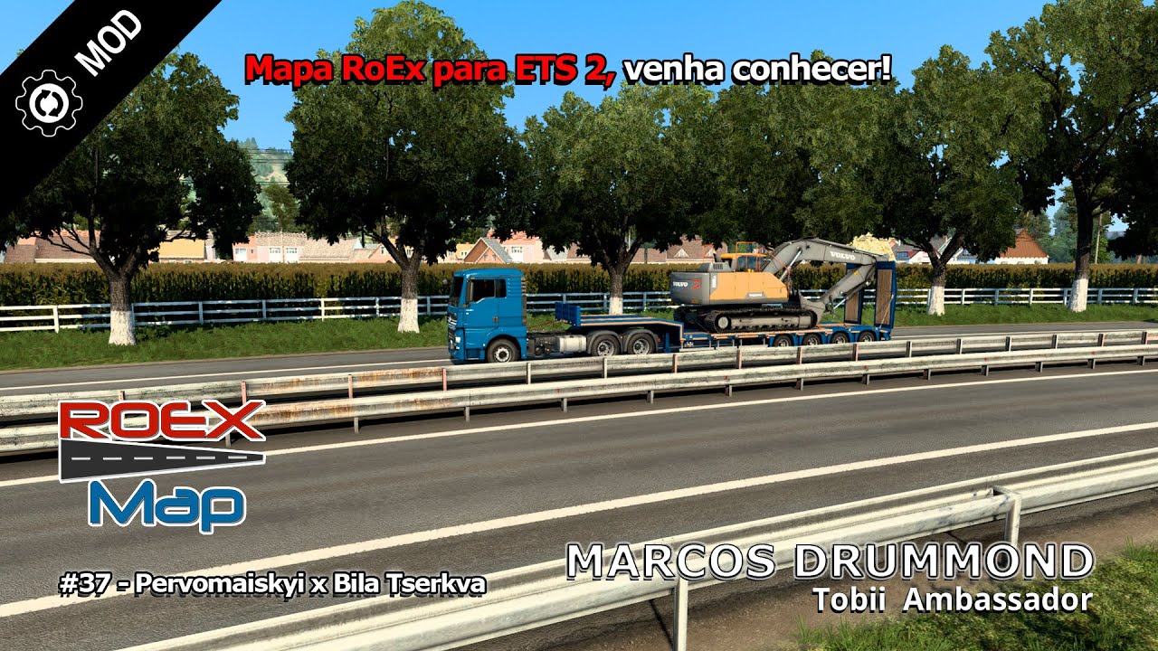 RoEx - RoExtended - Mapa Mod para ETS 2 # 37 - Pervomaiskyi x Bila ...
