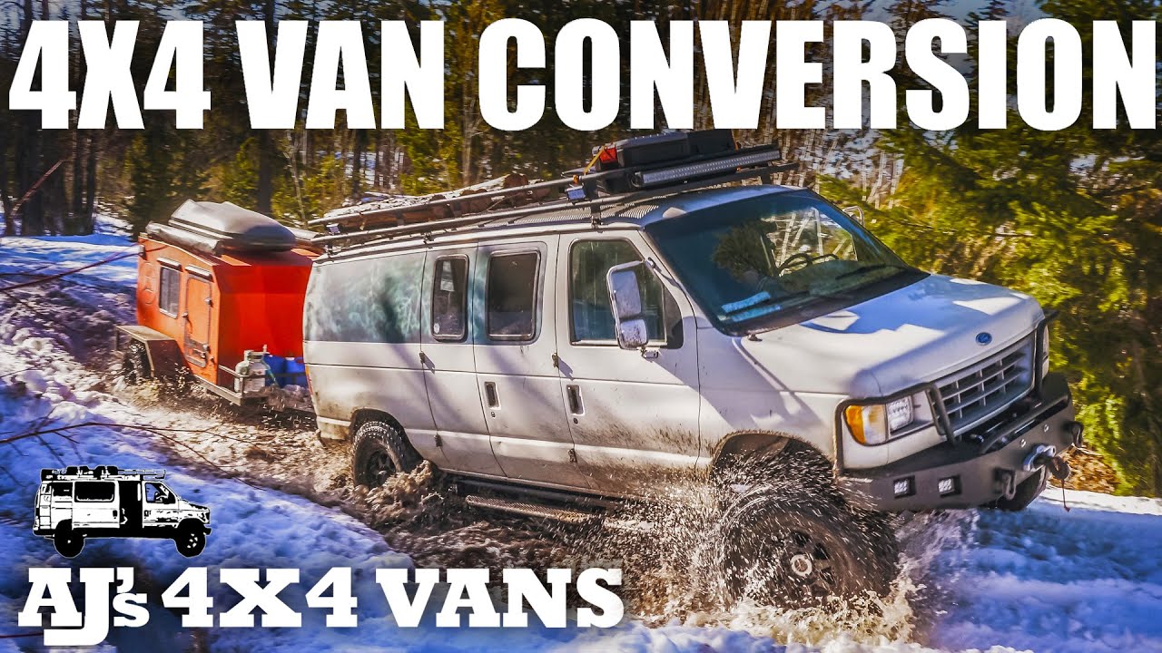 4x4 Van Conversion - Ford E350 - AJs 4x4 Vans - YouTube