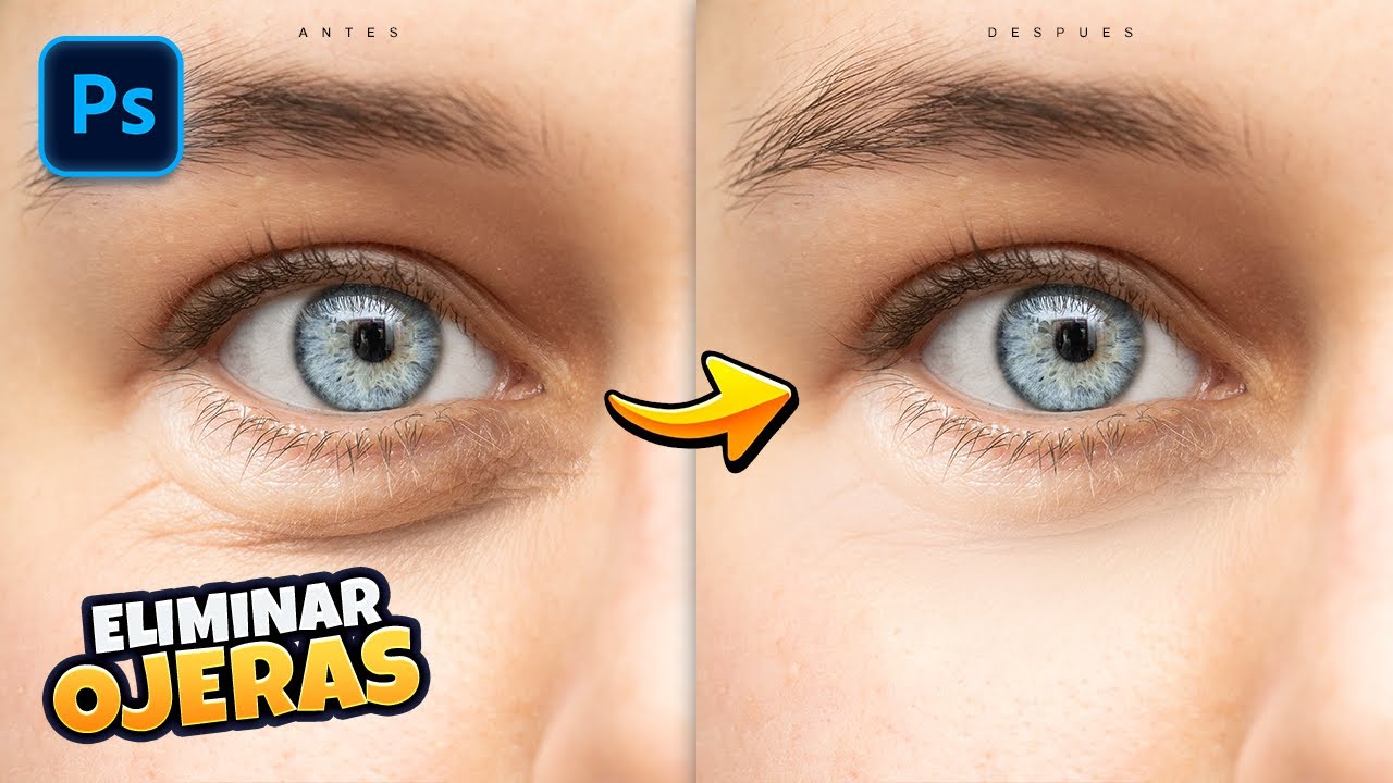 Como Quitar Ojeras y Manchas en Adobe Photoshop - YouTube