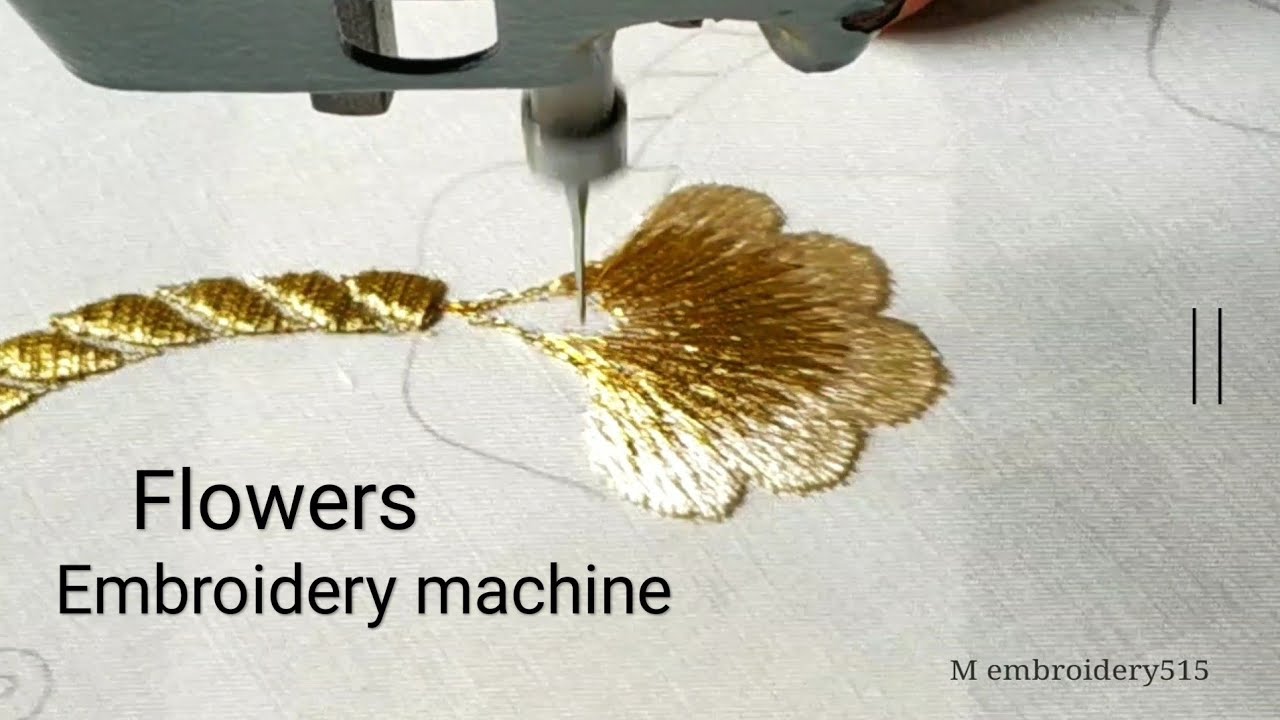 Flowers Straight stitch Embroidery Design Machine Embroidery industrial ...