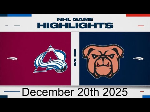 Colorado Avalanche @ Atlanta BullDogs 12\20\2025 - YouTube