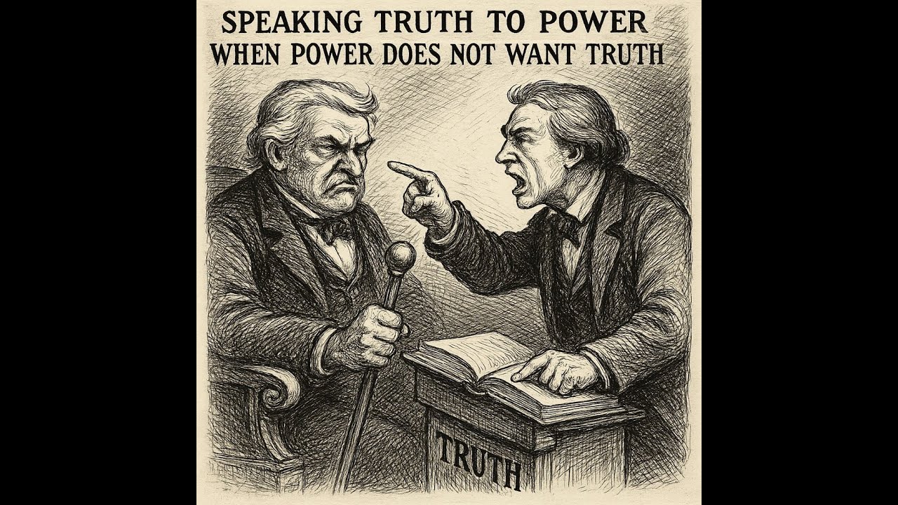 Speaking Truth to Power When Power Does Not Want Truth - YouTube