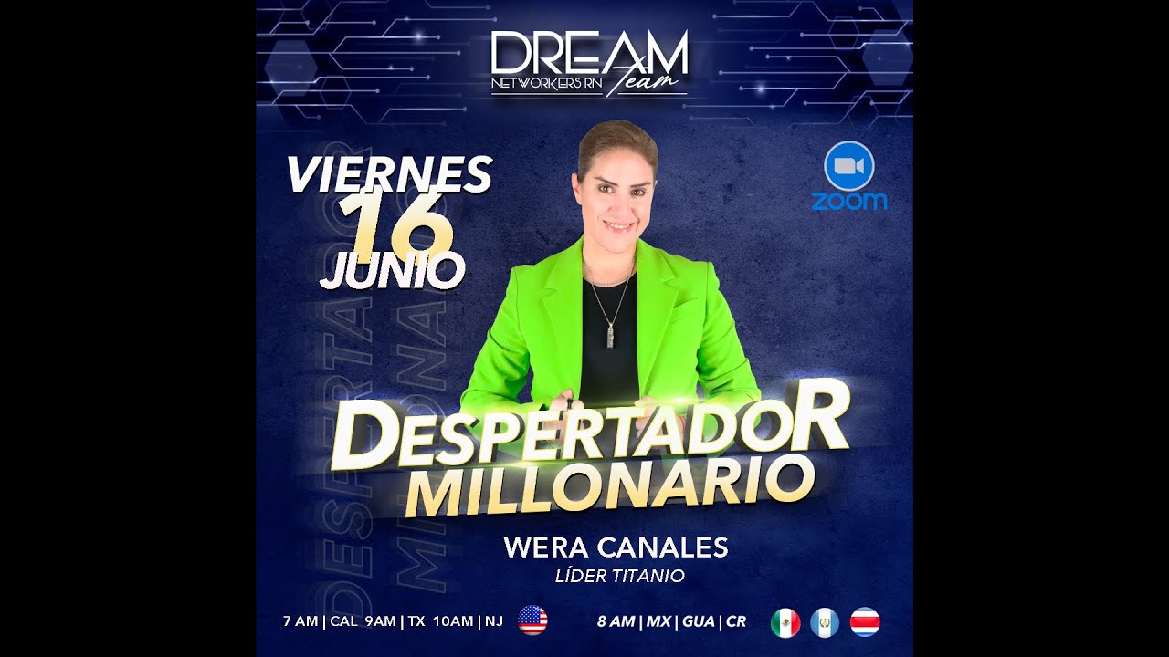 DESPERTADOR MILLONARIO. Wera Canales. 8 acciones que la gente exitosa ...
