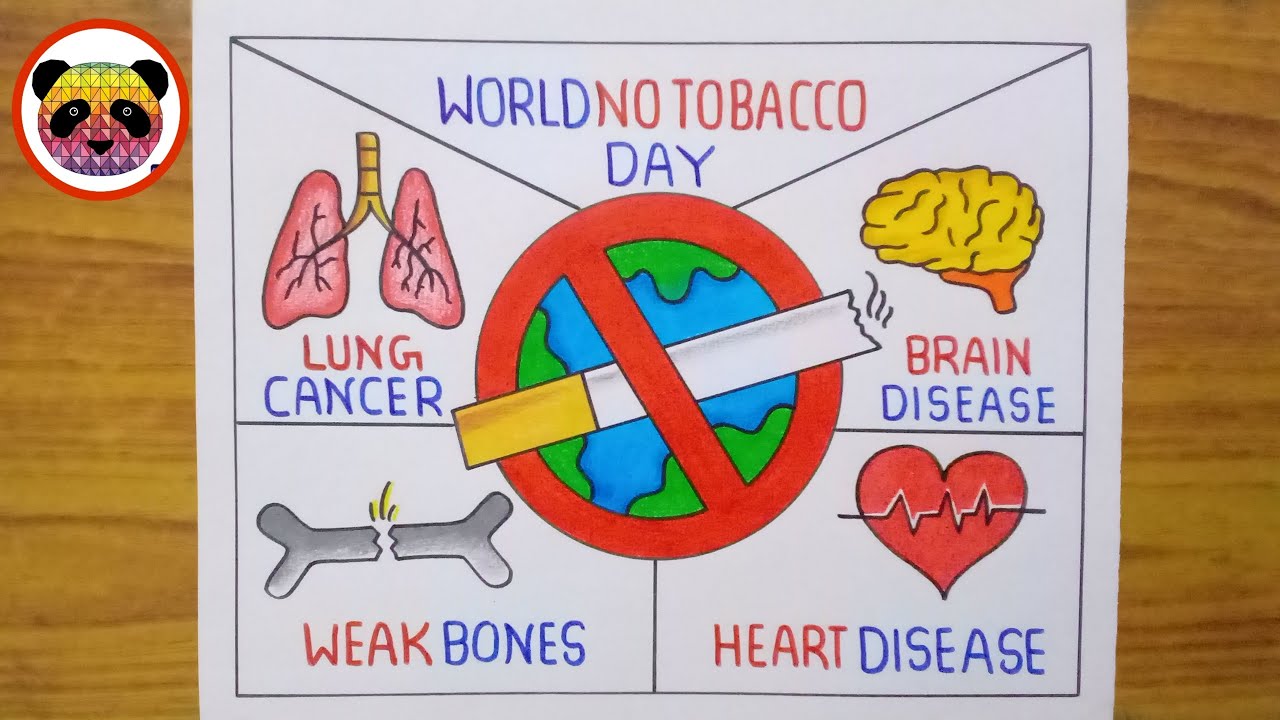 World No Tobacco Day Drawing / World No Tobacco Day Poster Drawing / No ...