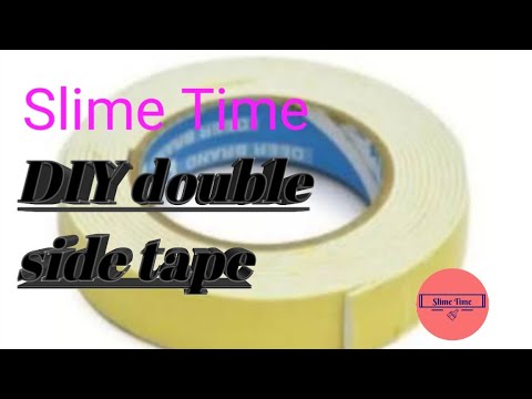 DIY HOMEMADE DOUBLE SIDE TAPE😱😱// slime Time. - YouTube