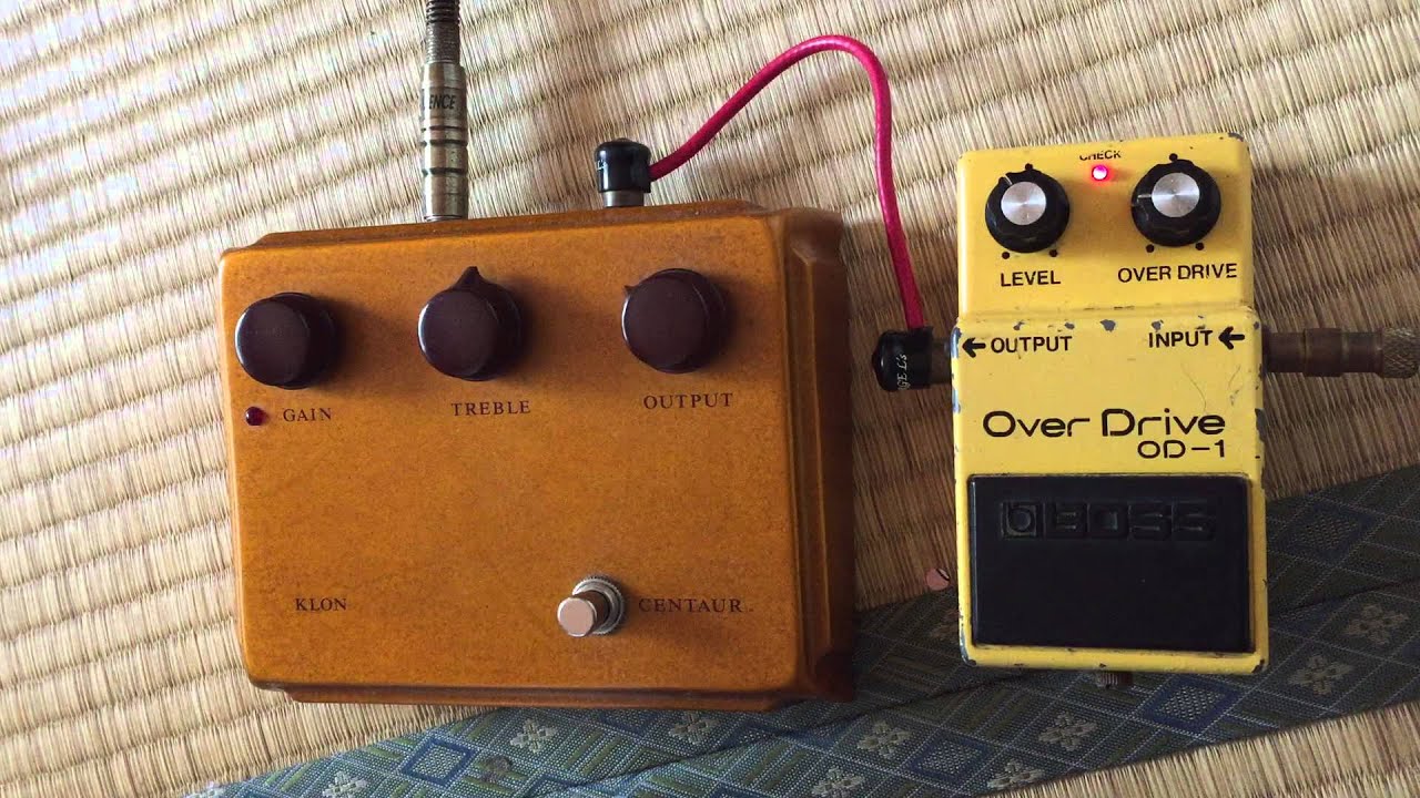 KLON CENTAUR VS BOSS OD-1 mod 『MAZe OverDrive』 - YouTube