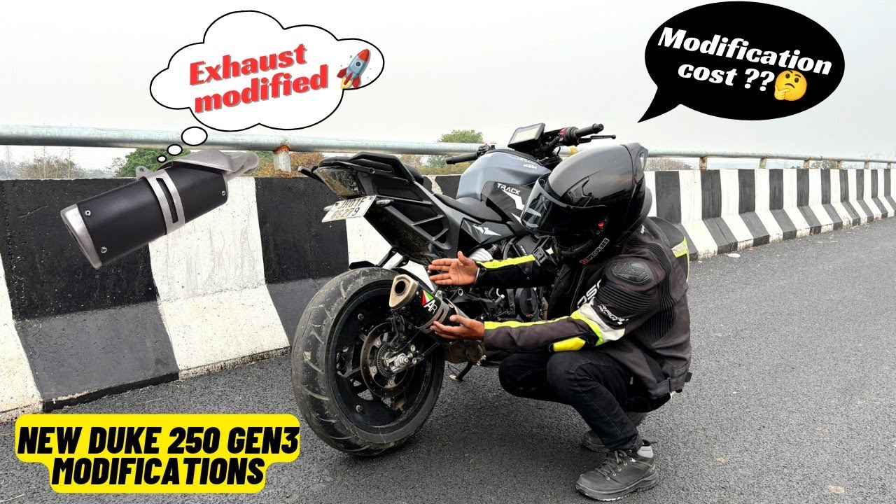 New Duke 250 Gen3 Exhaust Change🤯 | First Gen3 Duke 2024 Exhaust ...