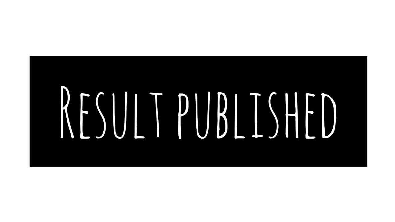 Result published - YouTube