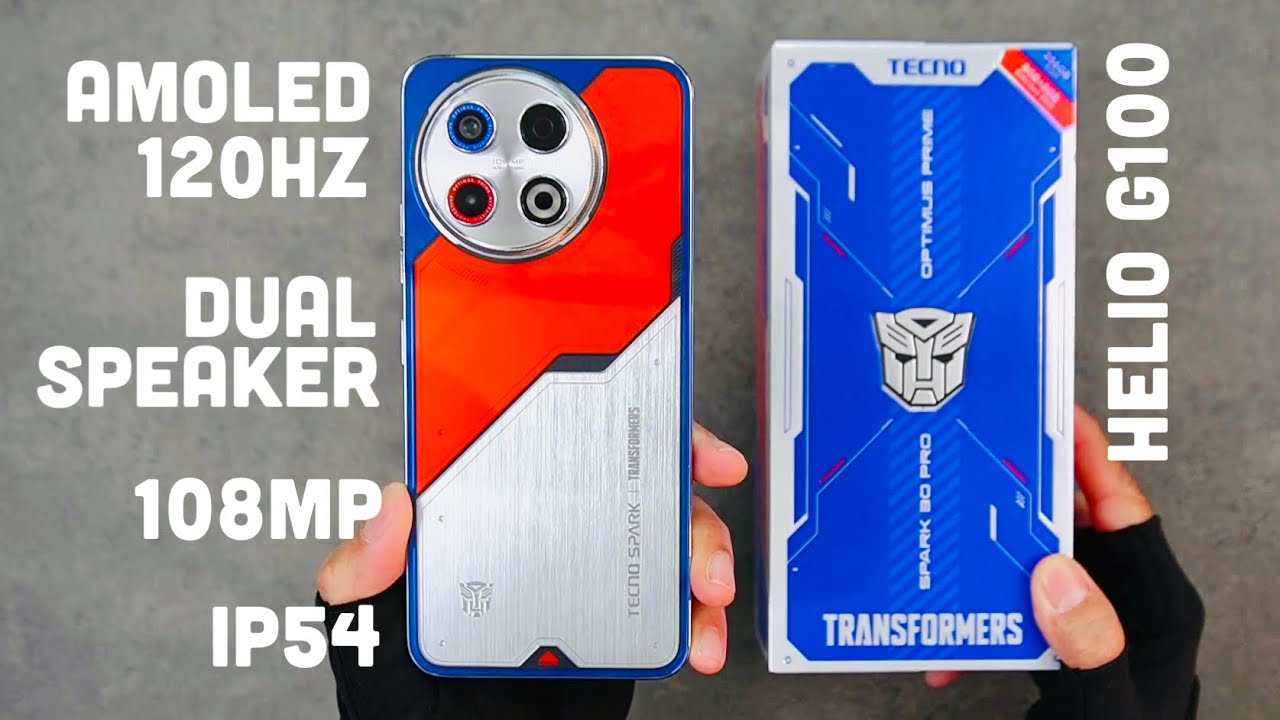 2jtan.. TECNO SPARK 30 PRO Edisi Spesial TRANSFORMERS OPTIMUS PRIME ...