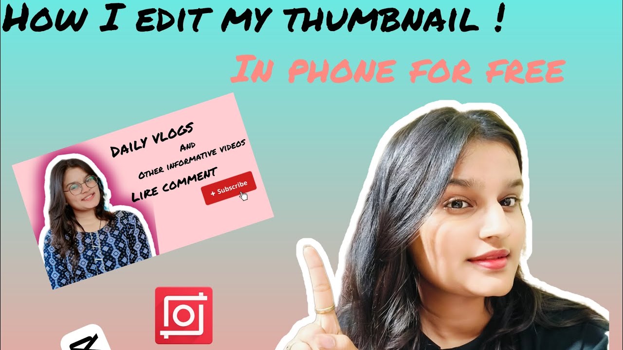 How I Edit My Thumbnail On Phone Easy Asthetic Tutorial For Beginners ...