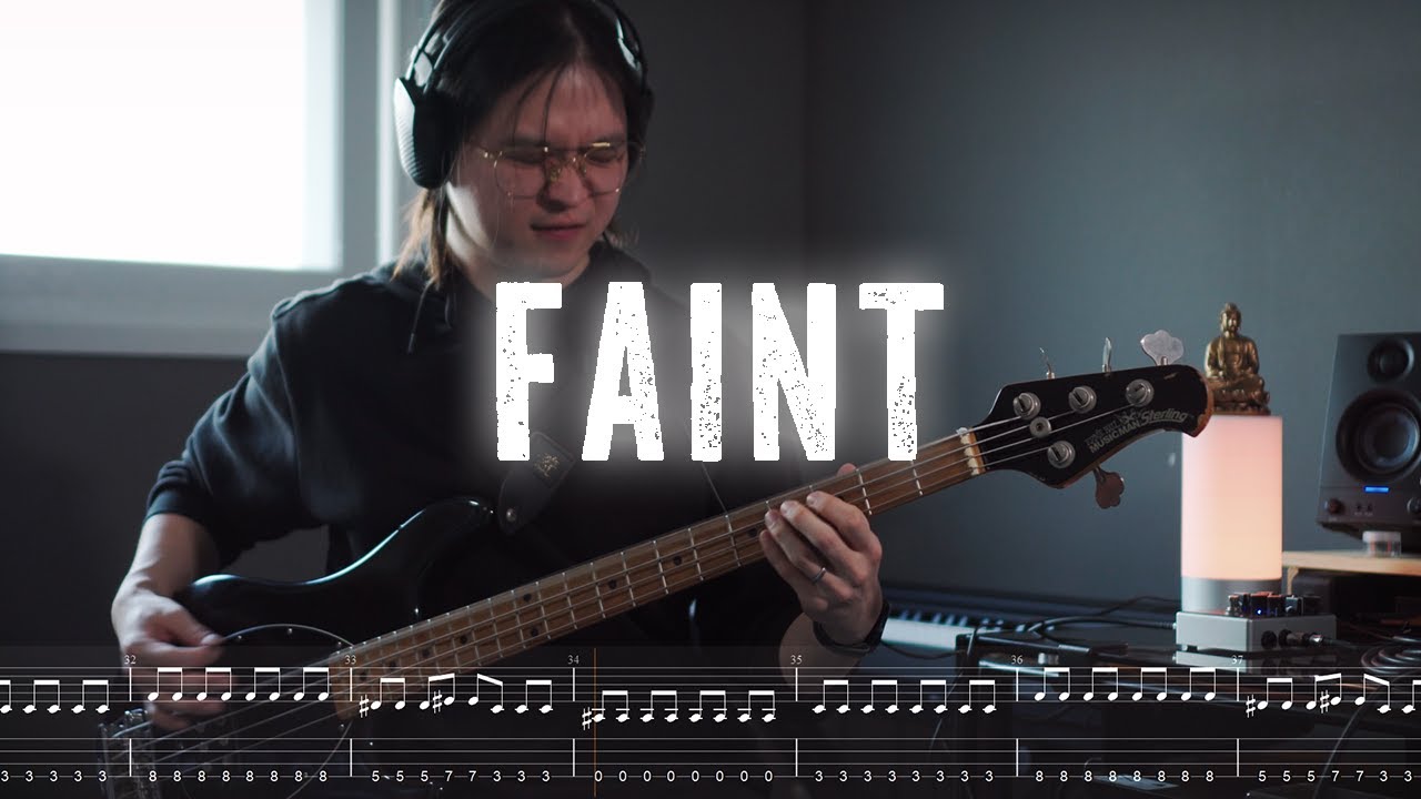Linkin Park - Faint | Bass Cover with Play-Along Tab - YouTube