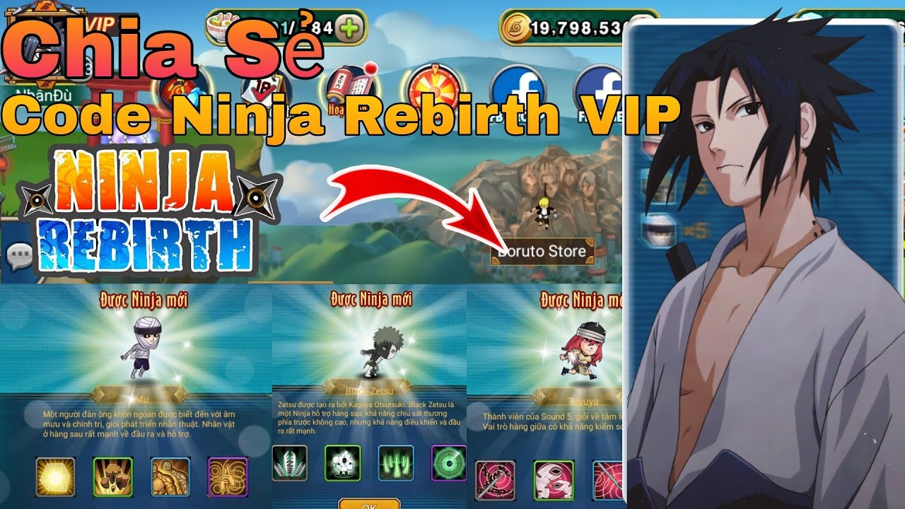 Naruto Đại Chiến - Chia Sẻ Code VIP Game Ninja Rebirth Nhận Tướng Xịn ...
