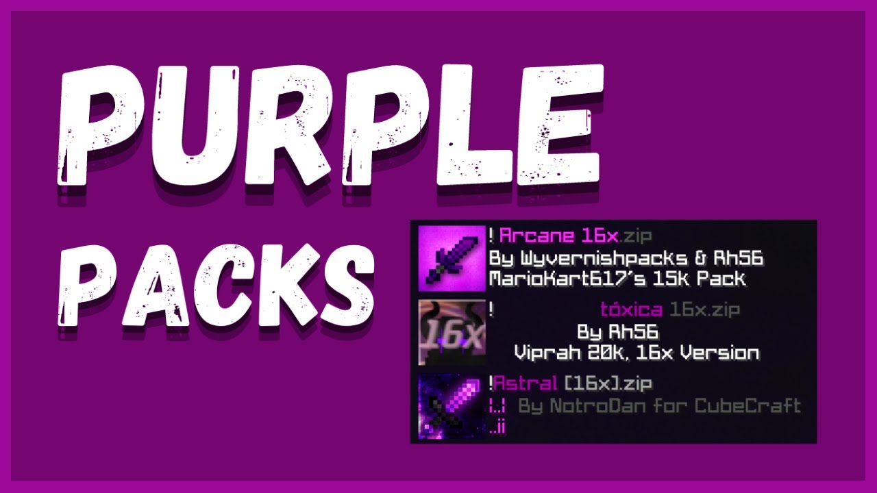 3 Purple Texture Packs You Need Right NOW! - YouTube