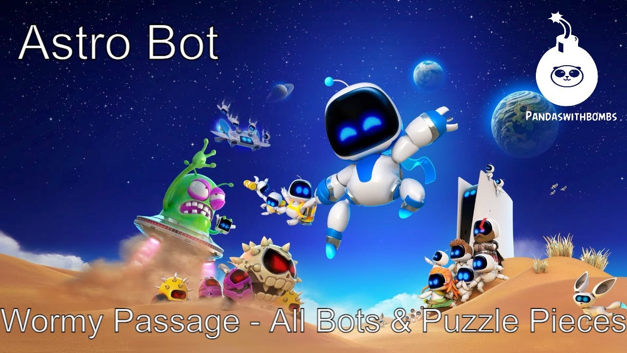 Astro Bot - Wormy Passage: All Bots and Puzzle Pieces - YouTube