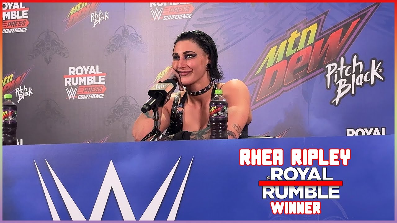 WWE Royal Rumble 2023 Press Conference with Rhea Ripley - YouTube