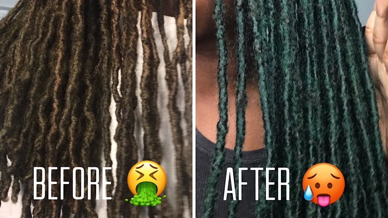 DYING MY LOCS AT HOME (I MESSED UP) - YouTube