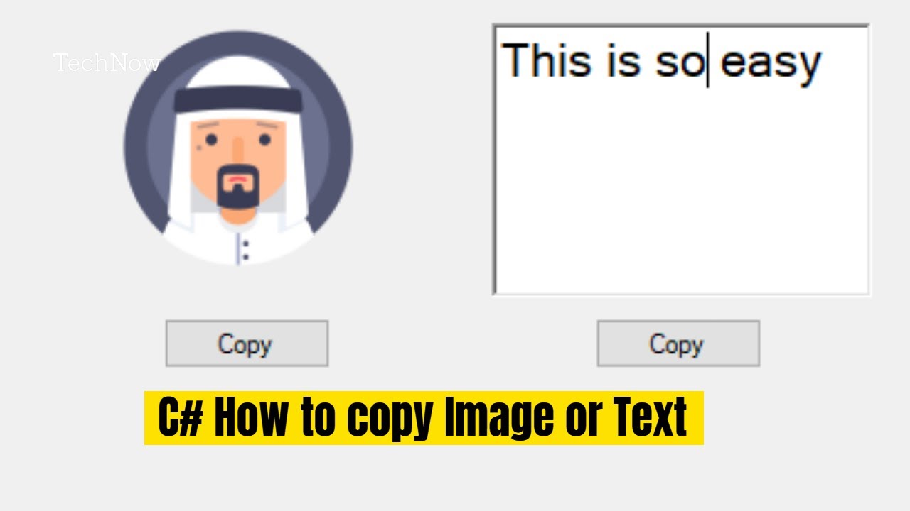 c# (c sharp) how to copy image or text - YouTube
