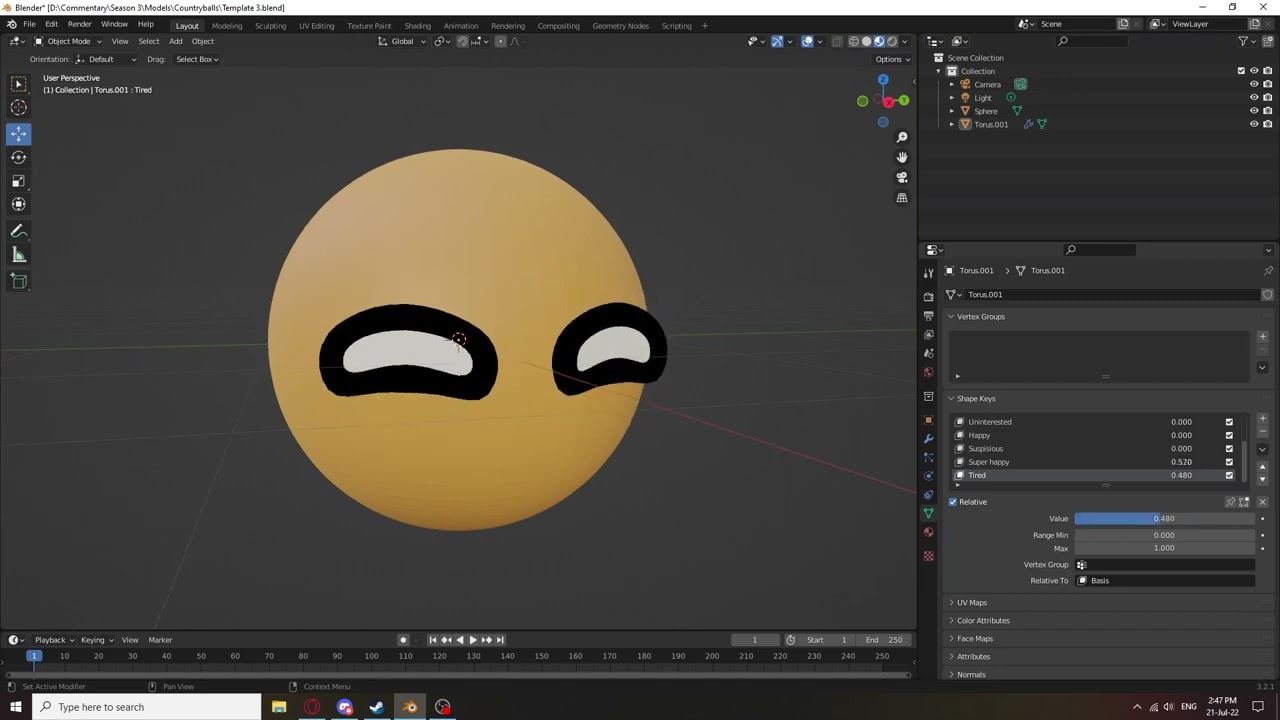 Countryball Eye Expression Test | SEASON 3 - YouTube