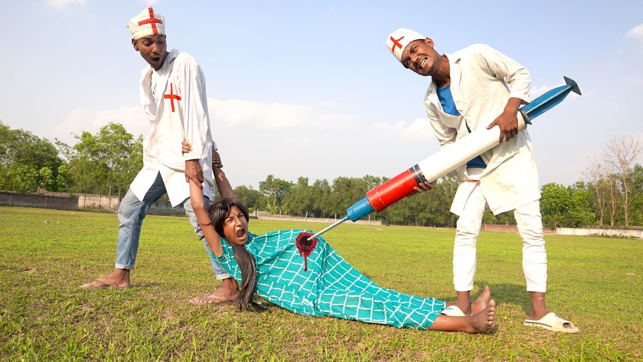 Must Watch New Funniest Comedy Video 2023 New Doctor Funny Injection ...