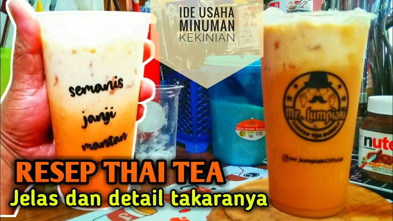 Resep thai tea untuk jualan || Minuman viral untuk ide usaha - YouTube