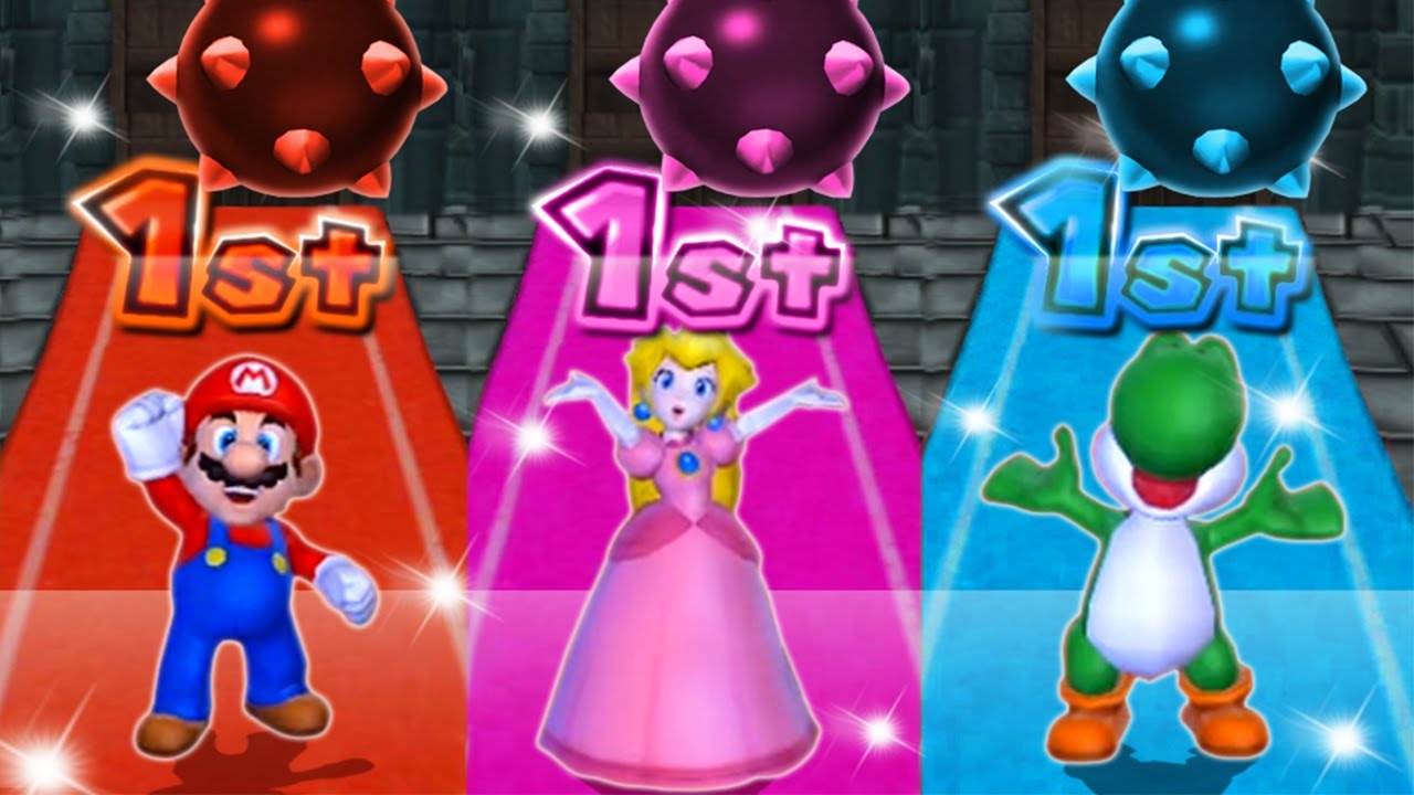 Mario Party 9 Minigames - Mario Vs Peach Vs Yoshi Vs Daisy (Master ...