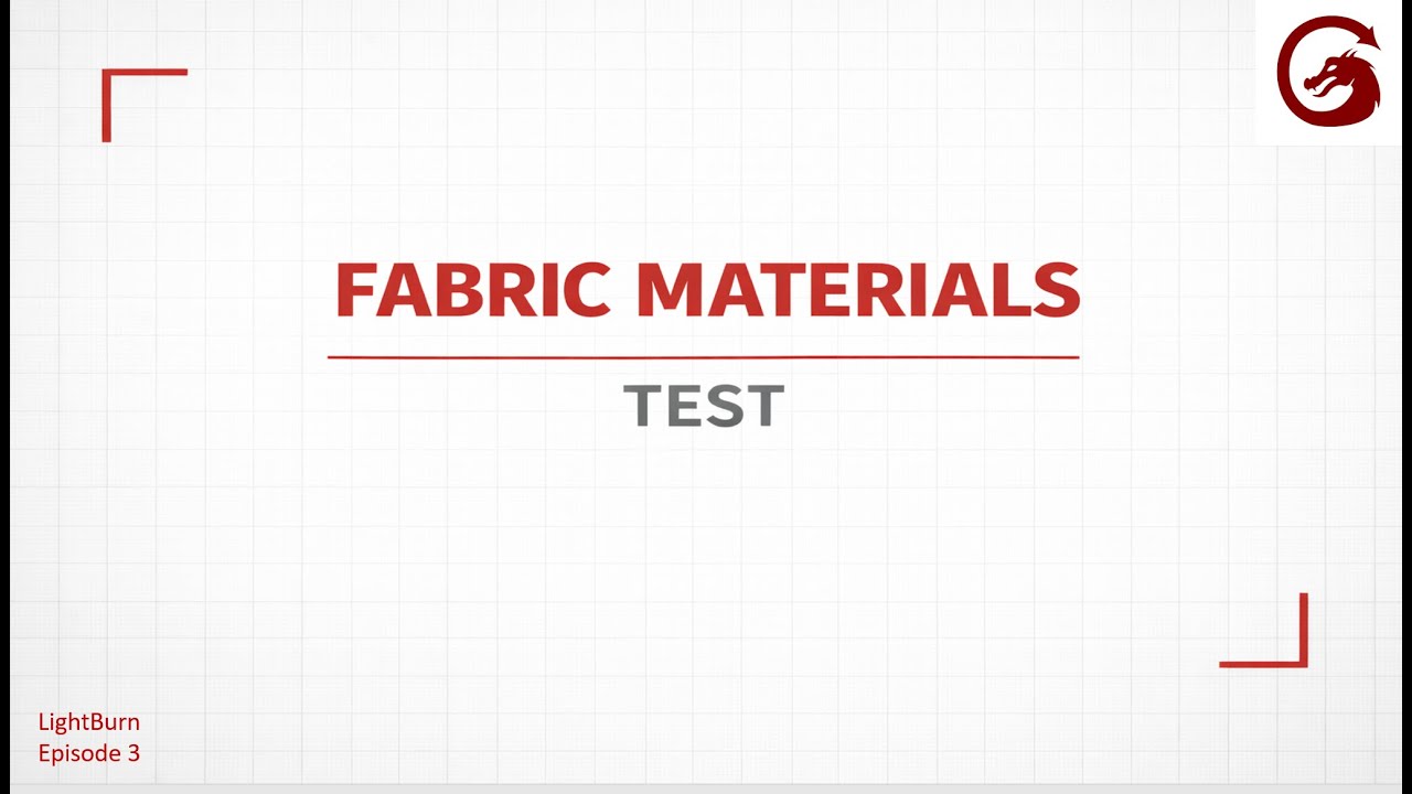 100% Cotton Fabric Materials Test | Lightburn Tutorial #3 - YouTube