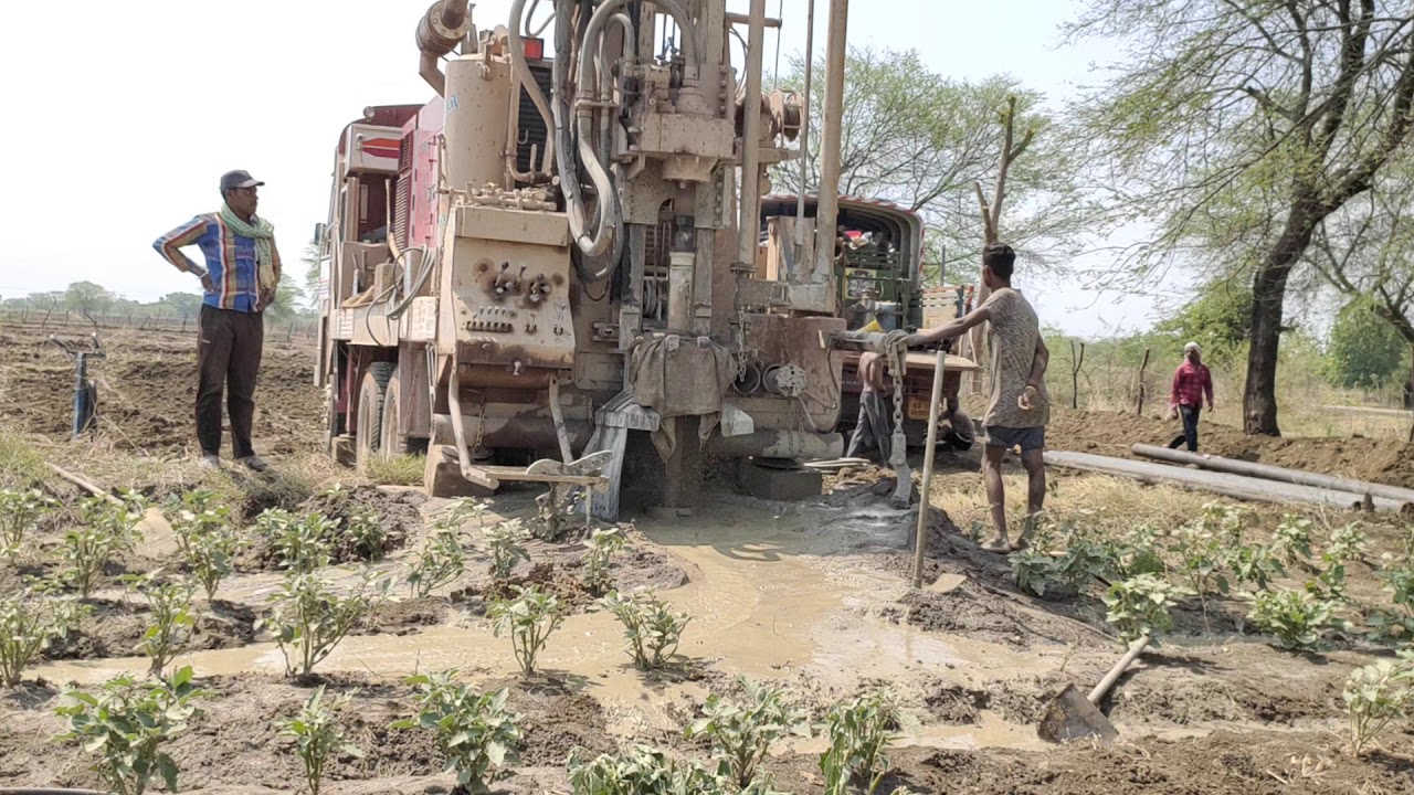 June 19, 2020 Borewell Drilling and agent working - YouTube