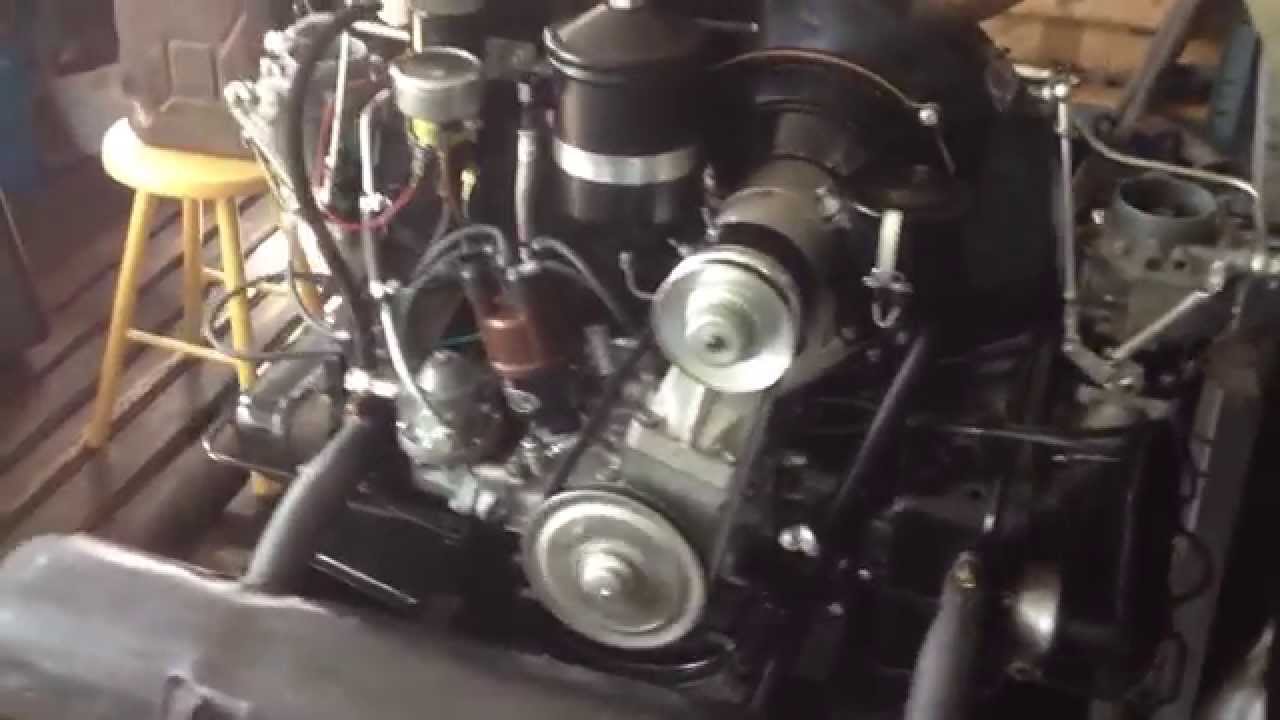 1960 Porsche 356 engine start up - YouTube