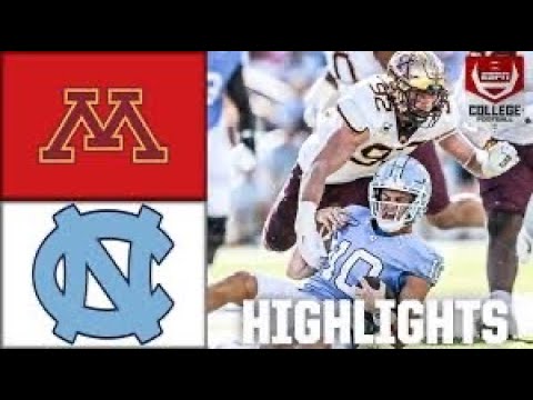 Minnesota vs #20 North Carolina Highlights | College Football Week 3 | 2023 College Football ...