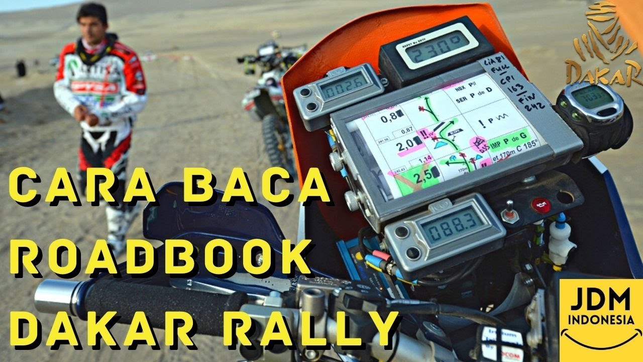 Cara Baca ROADBOOK Dakar Rally Alias Pacenote nya Dakar Rally - YouTube
