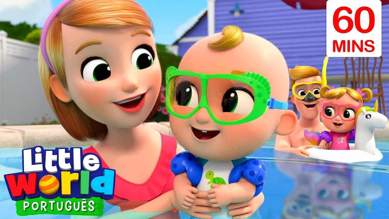 1, 2, 3 e Já, Nina e Nico Aprendem a Nadar | O Mundo de Nina e Nico - Little World Português ...
