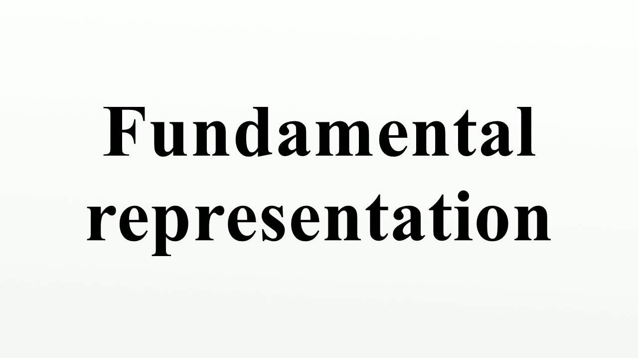 Fundamental representation - YouTube